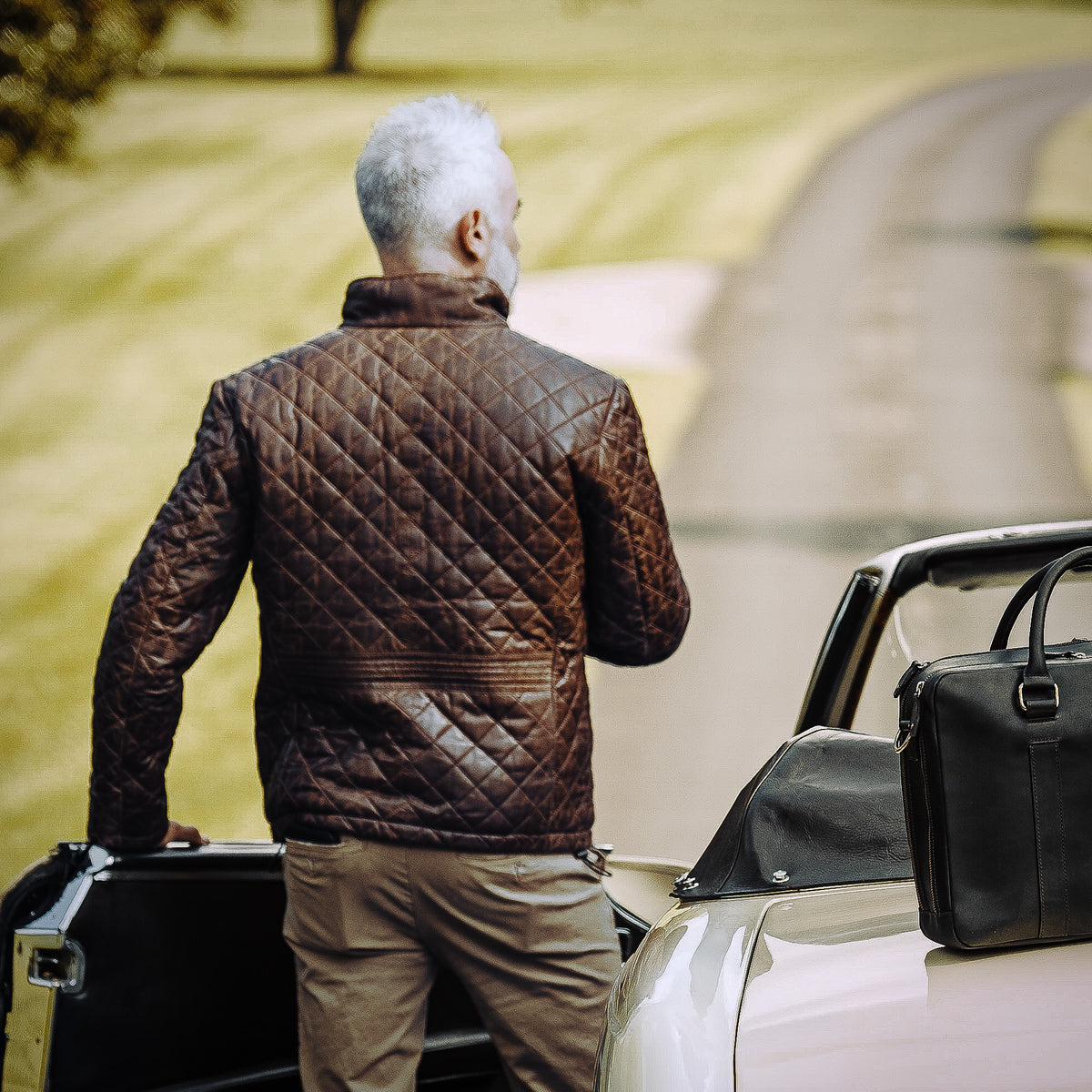 Leather Quilted Jacket (Highland Edition) | Buffalo Jackson