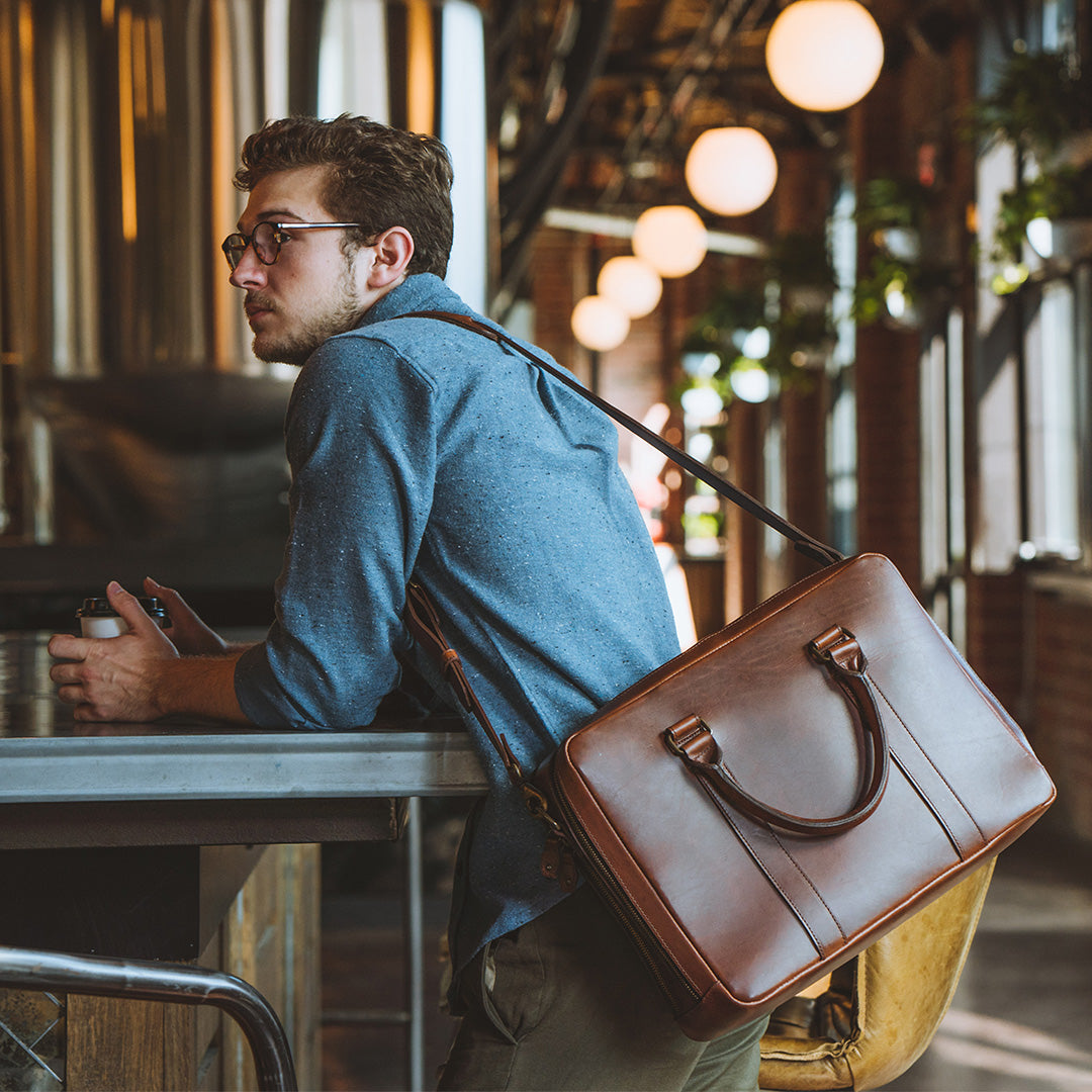Modern Briefcase (Jefferson Collection) | Buffalo Jackson