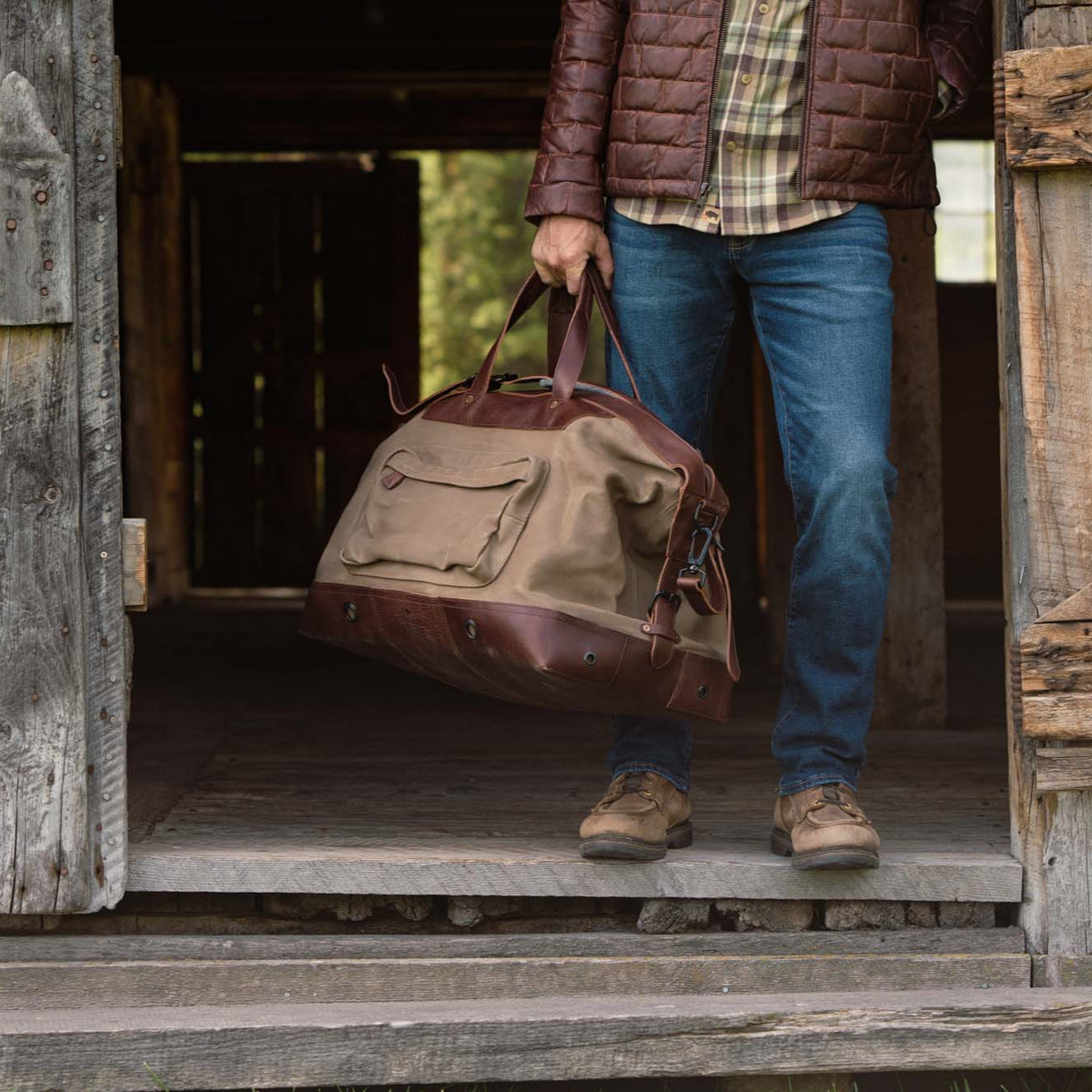 Oversized Travel Bag (Waxed Canvas) | Buffalo Jacksons