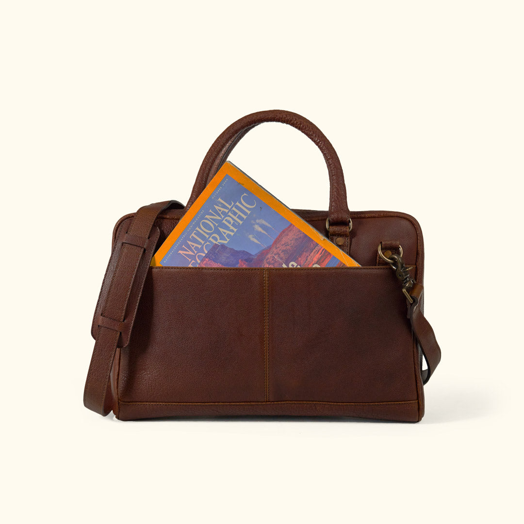 Laptop Briefcase Limited Edition Roosevelt Buffalo Grain | Buffalo Jackson