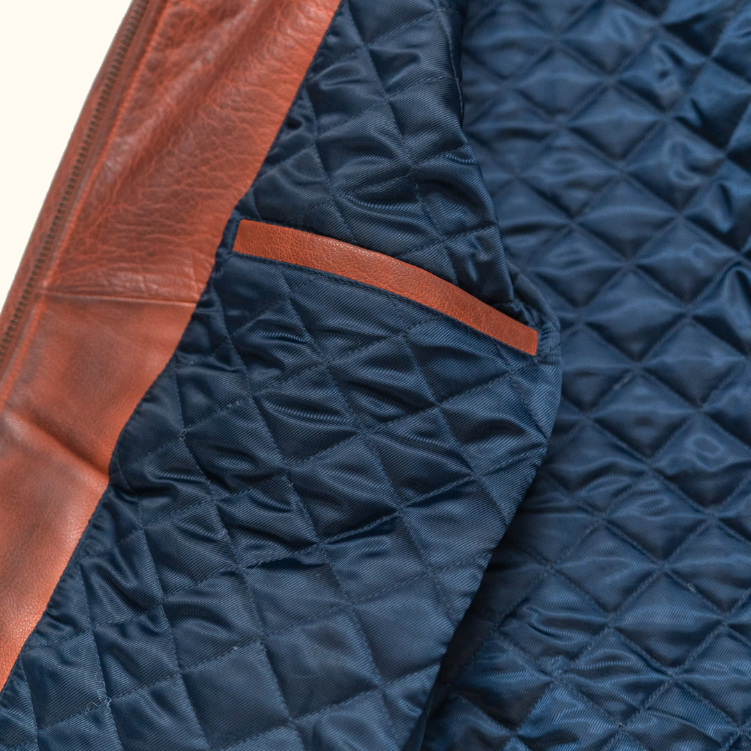 Maverick Bomber Jacket Buffalo Grain Leather Collection | Buffalo Jackson