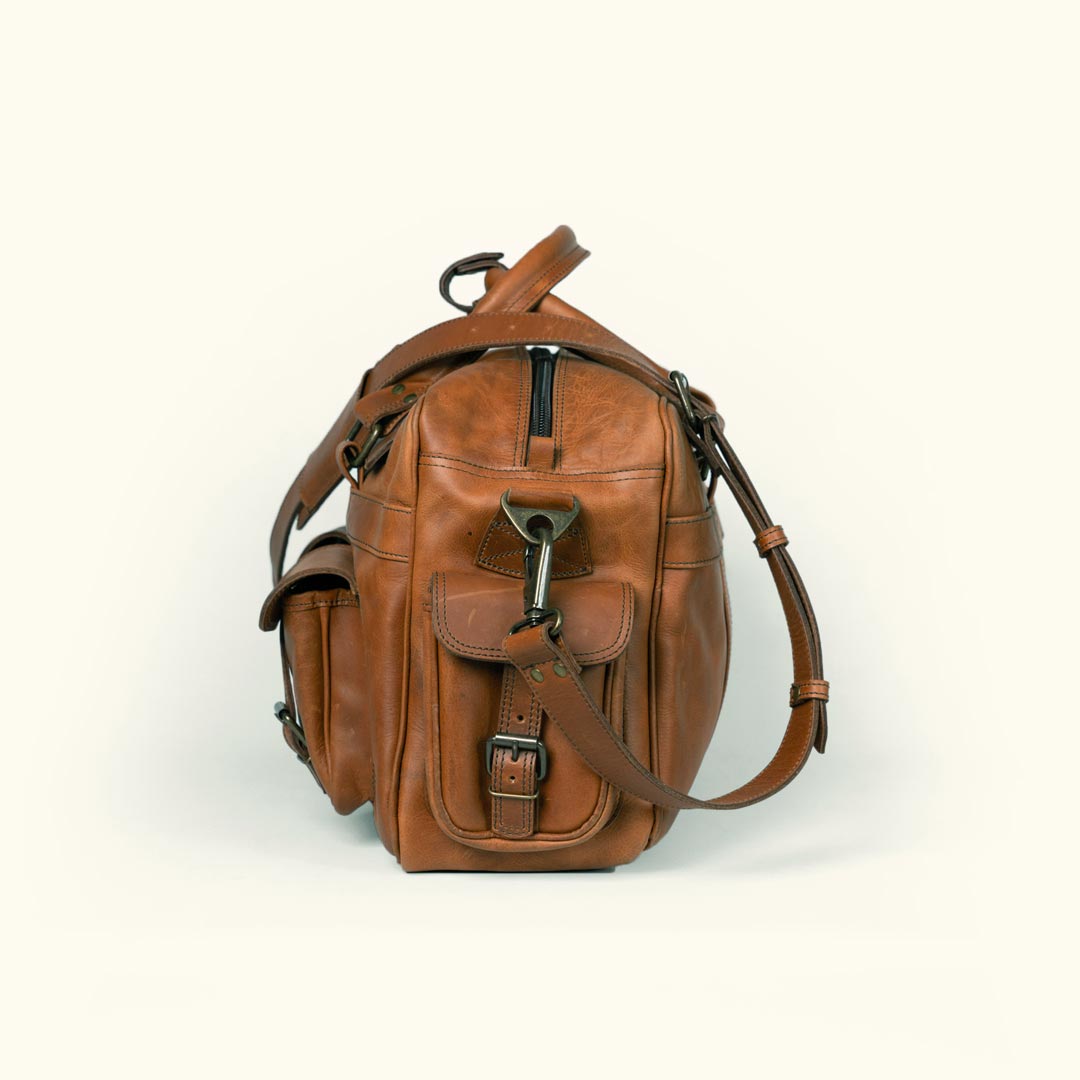Mens Large Flight Bag - Leather Pilot Bag | Buffalo Jackson