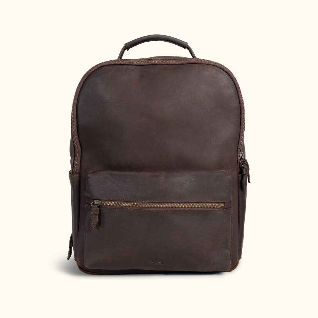 Walker Leather Backpack | Brown Oak | Full Grain - Adventure Ready
