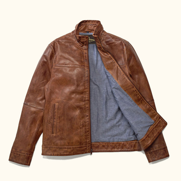 The Sedona Light Weight Leather Jacket | Vintage Full-Grain Sheepskin