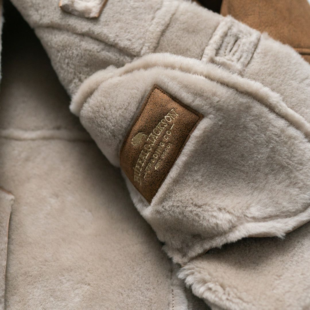 Shearling Blazer (Tan): Rugged & Refined | Buffalo Jackson