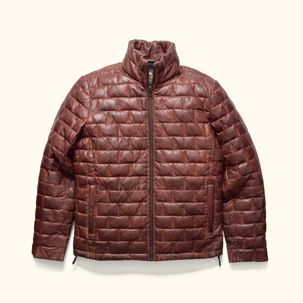 Leather Puffer Jackets (Leather Down Jackets) | Buffalo Jackson