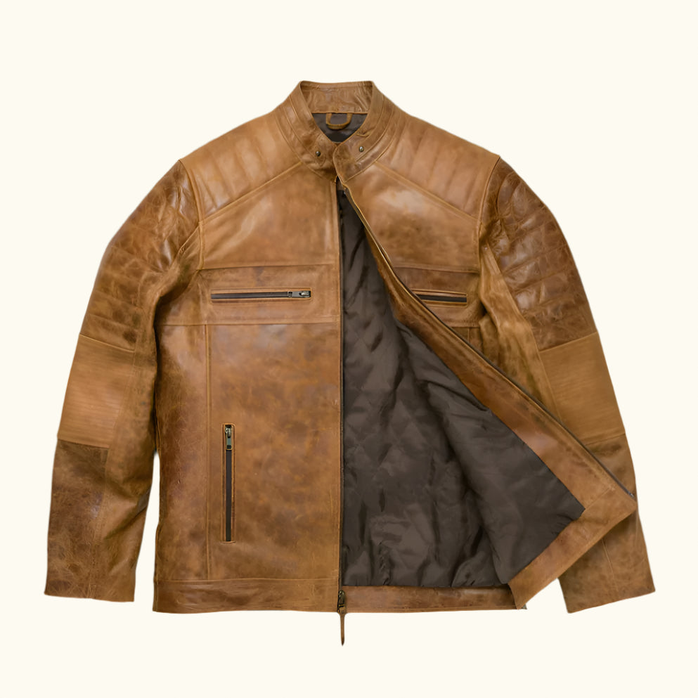 Men's Cafe Racer Jacket | Buffalo Jackson | Vintage Distress