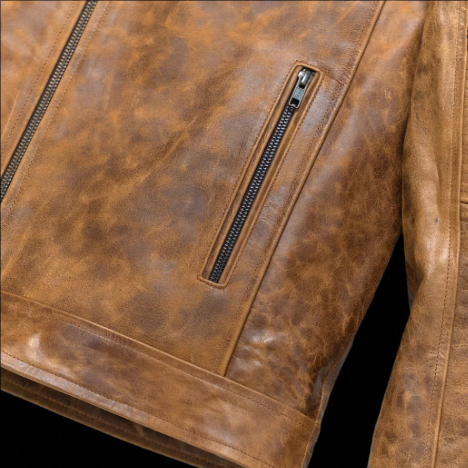 Men's Cafe Racer Jacket | Buffalo Jackson | Vintage Distress