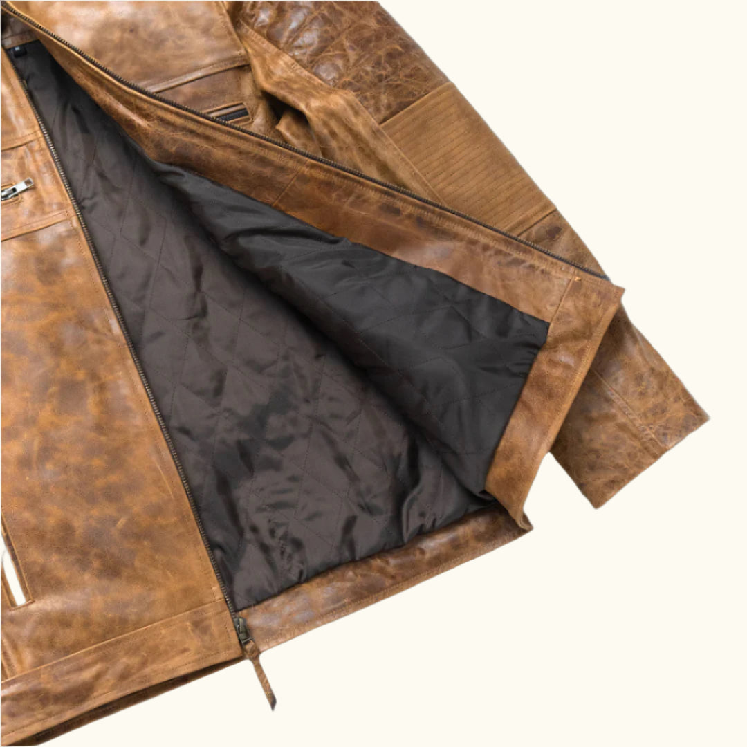 Men's Cafe Racer Jacket | Buffalo Jackson | Vintage Distress