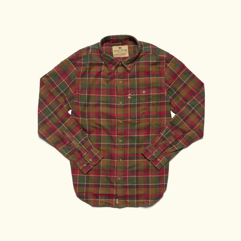 Men's Plaid Workshirt Flannel - Huntsman Plaid by Buffalo Jackson