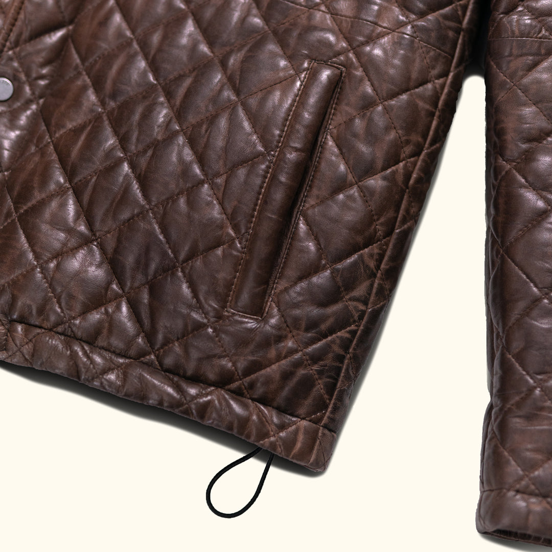 Leather Quilted Jacket (Highland Edition) | Buffalo Jackson