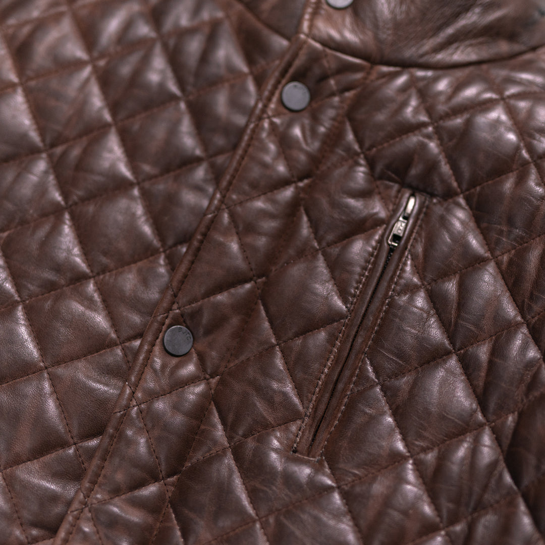 Leather Quilted Jacket (Highland Edition) | Buffalo Jackson
