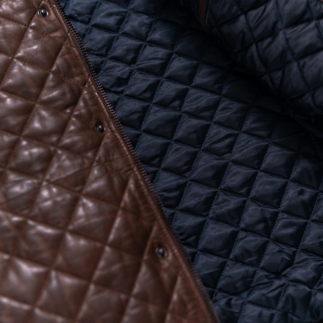 Leather Quilted Jacket (Highland Edition) | Buffalo Jackson