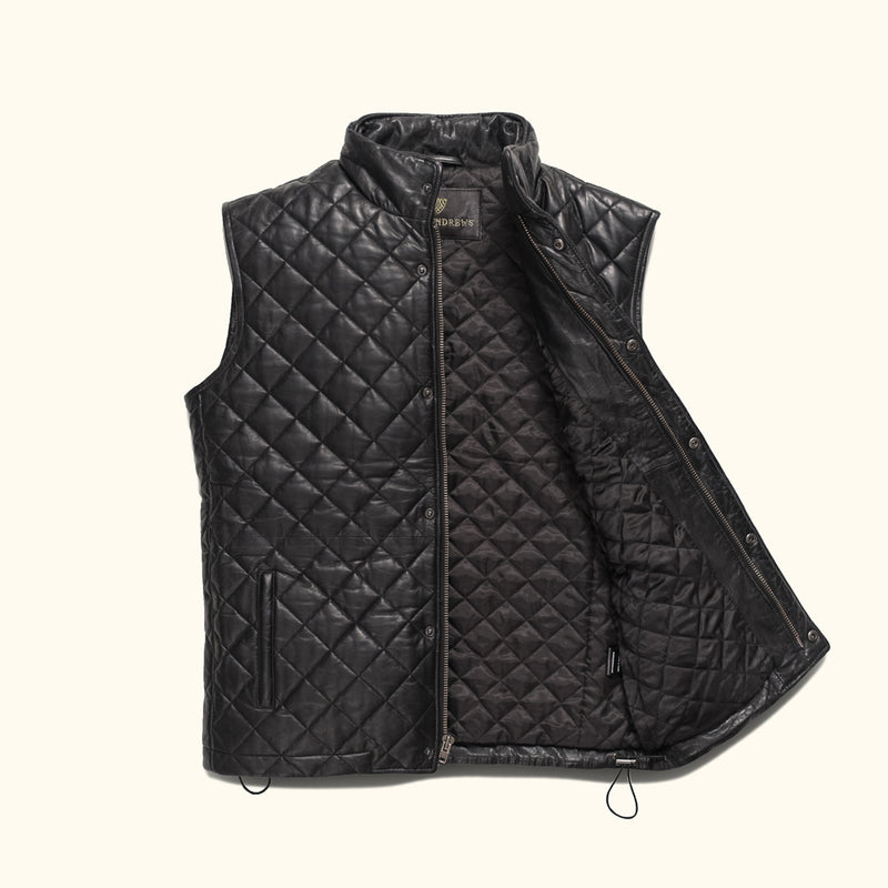 Quilted Leather Vest for Men (Highlands Edition) | Buffalo Jackson