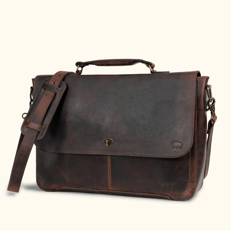 Buffalo Leather Messenger Bag