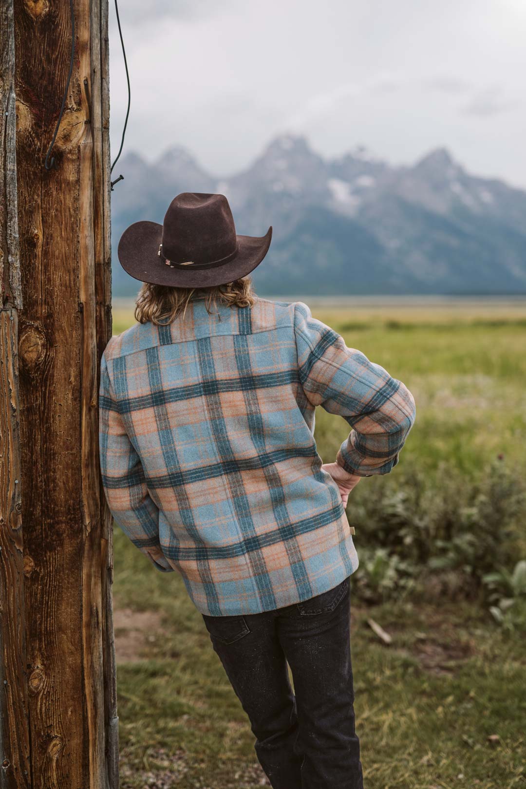 Men's Wool Coat | Wesley Blue Plaid | Buffalo Jackson