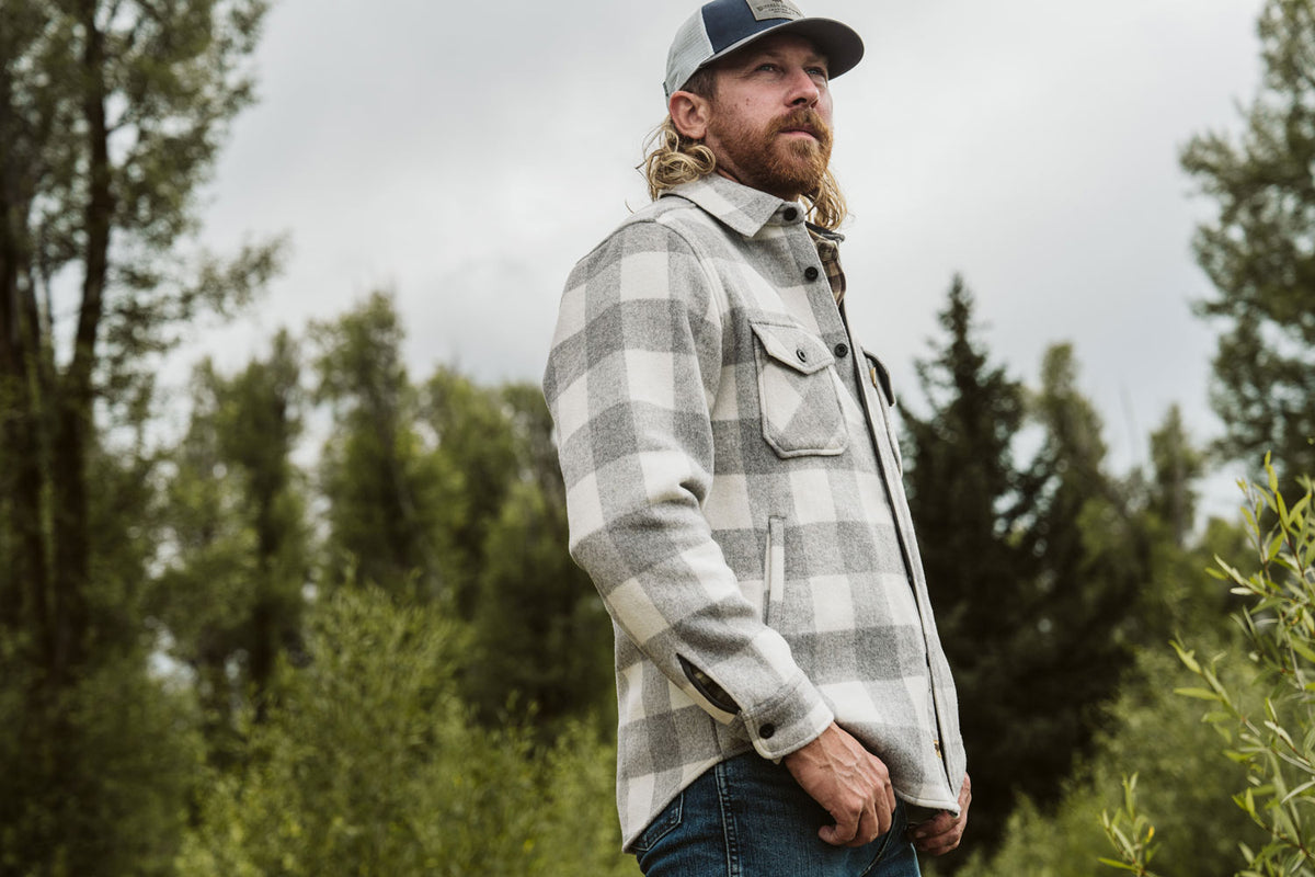 Mens Wool Blend Shirt Jacket - Yukon Wool Shirt | Buffalo Jackson