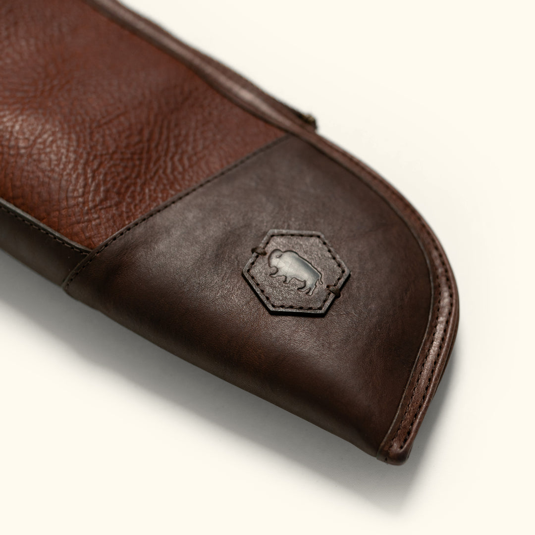 Luxury Leather Shotgun Case - Dakota Collection | Buffalo Jackson
