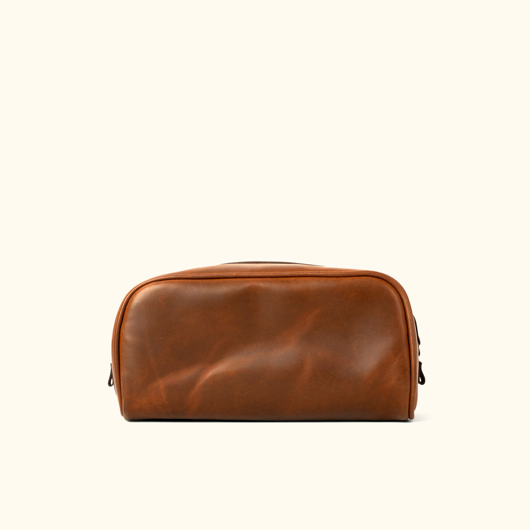 Leather Toiletry Case - Jefferson Dopp Kit | Buffalo Jackson