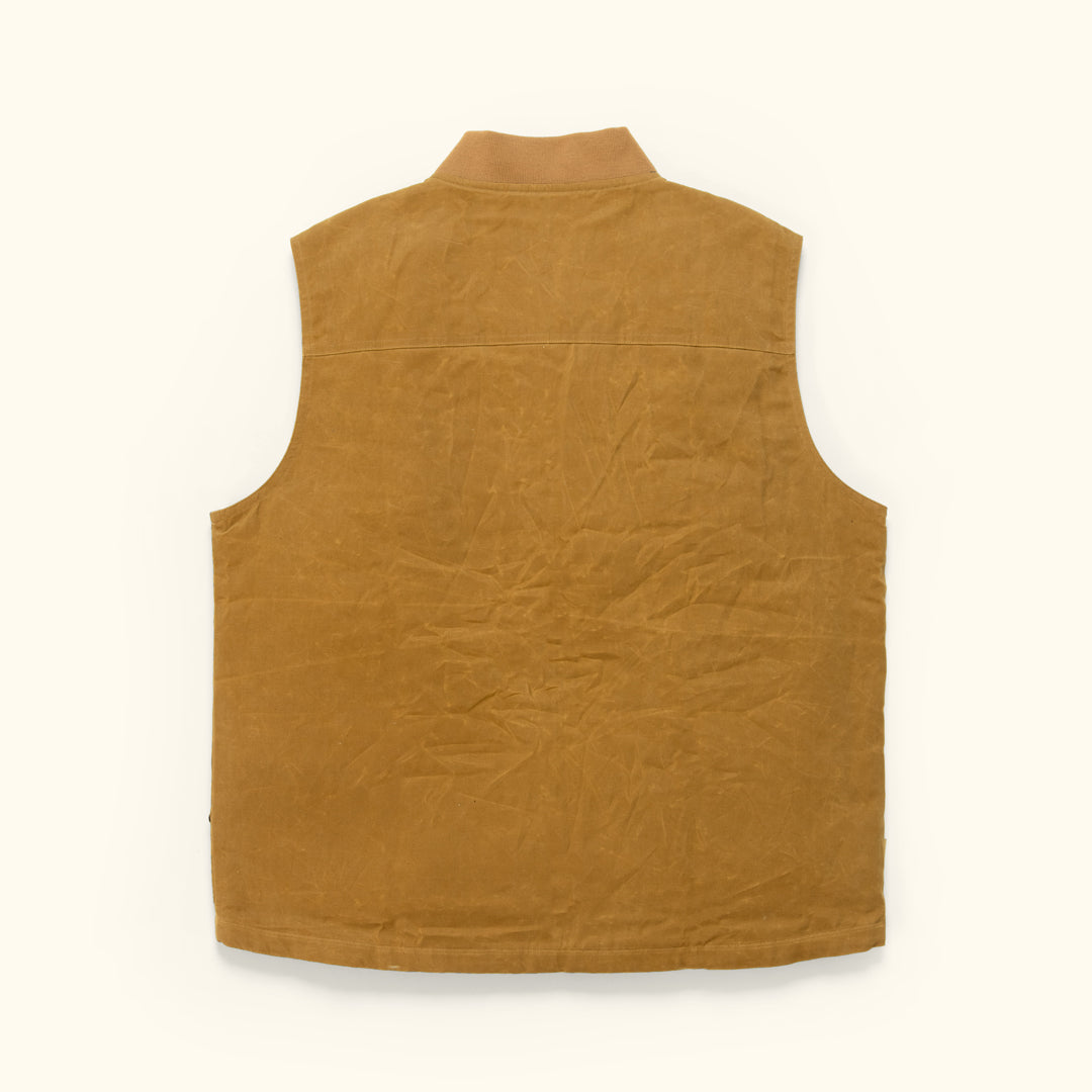 Waxed Canvas Vest (100% Waxed Cotton) | Buffalo Jackson