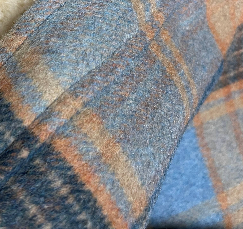 Men's Wool Coat | Wesley Blue Plaid | Buffalo Jackson