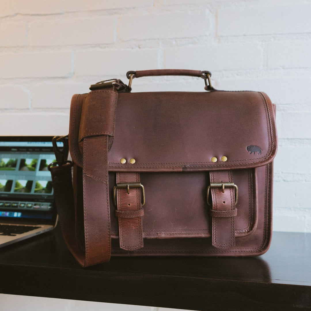 Stylish Camera Bag - Leather Bag for DSLR | Buffalo Jackson