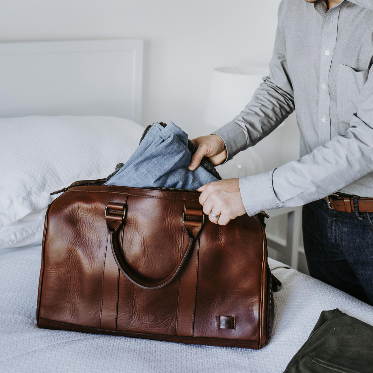 Leather Duffle Bag | Jefferson Collection | Buffalo Jackson