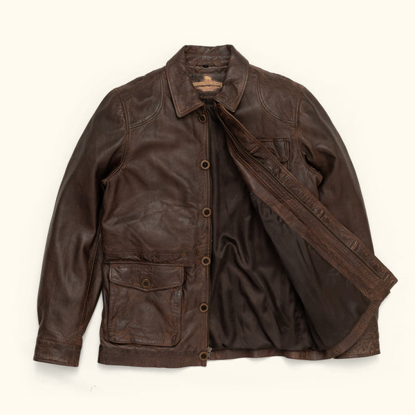 Leather Barn Coat Inspired by Old West Ranchers | Buffalo Jackson