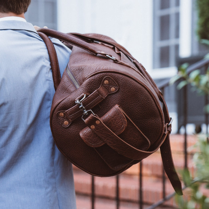 Bison Duffle Bag - Bison Leather Travel Bag | Buffalo Jackson