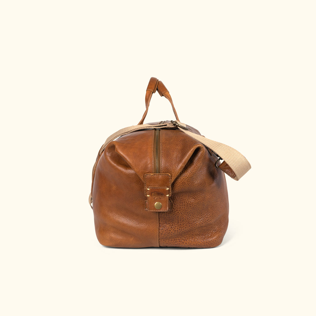 Walker Leather Weekend Bag - Rustic Tan | Buffalo Jackson