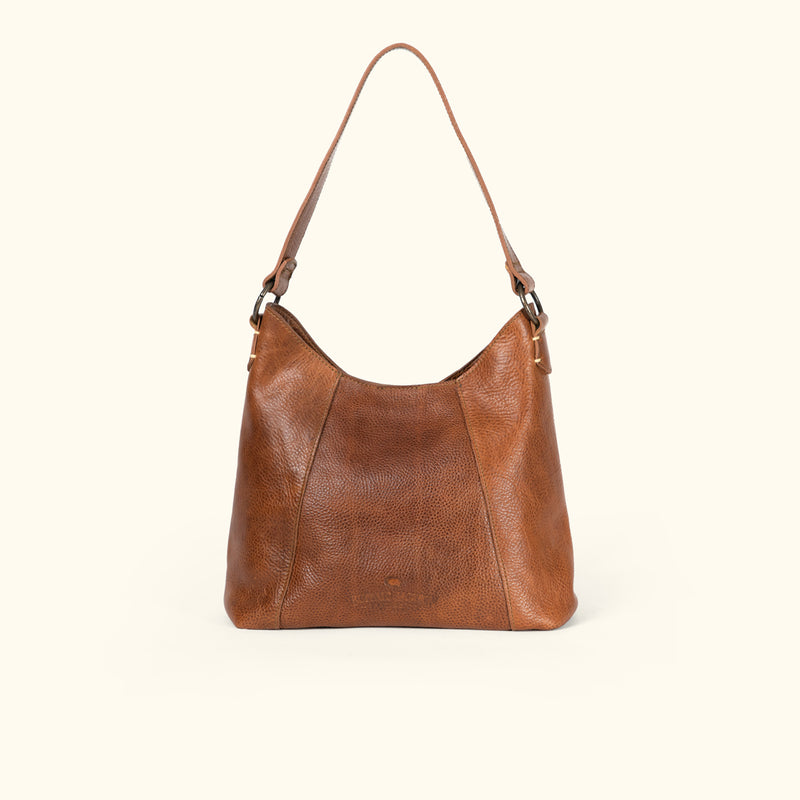 Walker Leather Shoulder Bag | Rustic Tan. | Vintage Women's Handbags